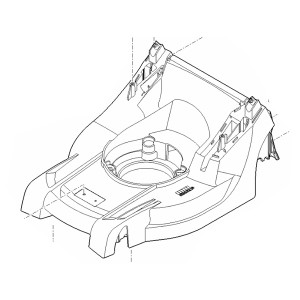 Châssis tondeuse à batterie Stihl RMA443 Ref: 63387008590